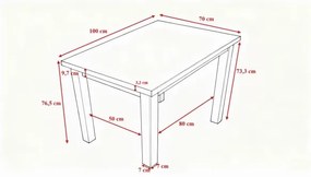 Jídelní stůl NOAH dub