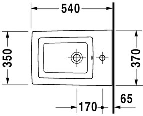 Duravit 2nd floor - závěsný bidet 37x54 cm 2254150000