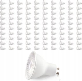 100x Led žárovka 5W GU10 4000K Neutrální Premium Dioda Samsung Lls Komplet