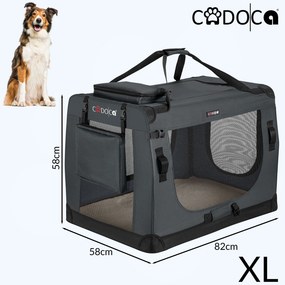 Skládací cestovní box pro psy XL, modrý 109439