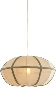 Krémové závěsné svítidlo s textilním stínidlem Mirelys – Light &amp; Living
