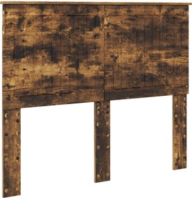Rám postele s čelo Kouřový dub 120 x 190 cm Kompozitní dřevo 3411336