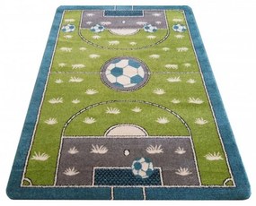 Dětský koberec Fotbalové hřiště zelený 2 120x170cm
