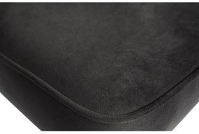 Barová židle vogue velvet černá 64 cm MUZZA