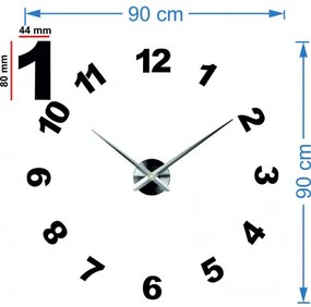 Nástěnné hodiny nalepovací do obývacího pokoje I SENTOP 12S047