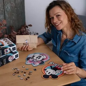 Trefl Wood Craft Origin - Puzzle - Stylová Minnie / 160 dílků / 24.4 x