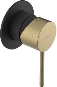 Sapho Ultramix - Sprchová baterie pod omítku, s tělesem, matná černá/matná zlatá UT041BG