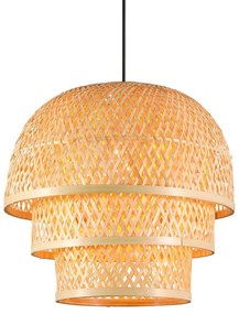 Toolight Boho, závěsné svítidlo 1xE27 APP1577-5C, přírodní hnědá, OSW-03614