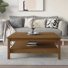 vidaXL Konferenční stolek 100 x 100 x 40 cm masivní borové dřevo [814294] Barva: Bílá