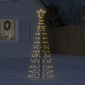 Vánoční stromek kužel s hroty 220 teplých bílých LED 180 cm - Default Title