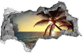 Wallmuralia Nálepka fototapeta 3D výhled Tropická pláž 95x73 cm