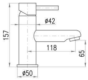 RAV Slezák SE426.0 - Umyvadlová baterie JUNIOR 15,7 cm červená/modrá/zelená