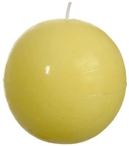 Kulatá žlutá svíčka L - Ø  *8,5*8,5 cm/40H