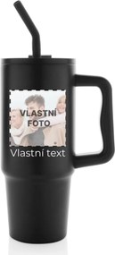 Personalizovaná nerezová termoska s barevným víčkem s fotografií