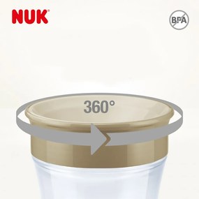 Dětský hrníček Magic NUK Cup Minnie (8+ m.) NUK 360° 230 ml