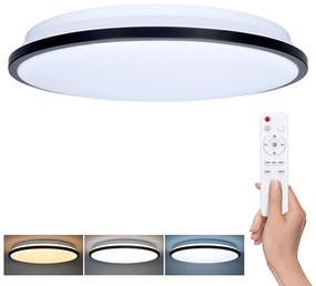 Solight LED osvětlení s dálkovým ovladačem Jamil, 48W, 3360lm, 40cm, změna chromatičnosti, stmívatelné