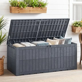 Costway Úložný box odolný proti povětrnostním vlivům 680 L venkovní úložný box