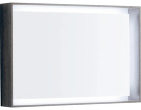 Geberit Citterio - Zrcadlo 884x584 mm s LED osvětlením, šedohnědý dub 500.572.JJ.1