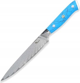 Nůž univerzální Utility 150 mm Dellinger Blue Stone VG-10 Damascus
