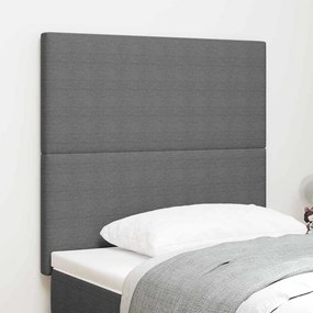 Čelo postele Světle šedá 100 cm Žebrovaná látka 3337720