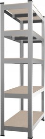 CH 5policový kovový úložný regál Tosca X. 150 x 70 x 30 cm
