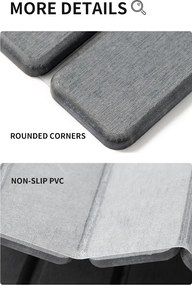 Bezdoteku Předložka do koupelny a kuchyně skládací bílá 60x39