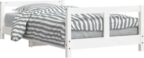 vidaXL Dětská postel 80 x 160 cm masivní borové dřevo [834430] Barva: Bílá