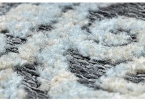 koberec Strukturální SOLE D3812 Ornament ploché tkaní šedá / béžový velikost 140x190 cm | krásné koberce cz