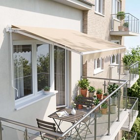 Costway Markýza s klikou balkonová markýza protisluneční ochrana na balkon