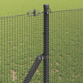 Zemní upevnění svařované drátěné ploty 100 x 1 m Šedá Síťovina 3351908