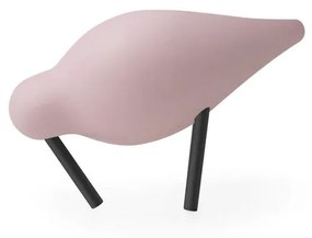 Normann Copenhagen Dřevěný ptáček Shorebird, malý, rose/black