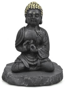 Milujeme Kameny Šungit - Buddha zlatá hlava - soška Feng shui
