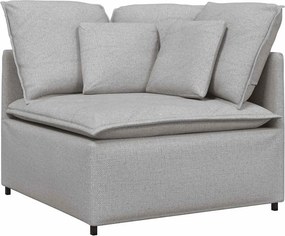 Modulární pohovka s polštáři textil obláčkově šedá 3321156
