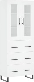 Skříň highboard bílá 69,5 x 34 x 180 cm kompozitní dřevo 3198425