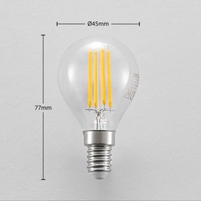 LED žárovka E14 P45 4W 2.700K čirá 3 st.