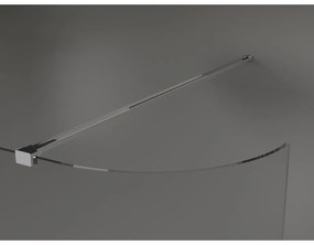 Mexen Kioto, zaoblená sprchová zástěna 80 x 200 cm, 8mm čiré sklo, chromový profil, 800-080-101-01-06