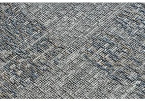 koberec FORT SISAL 36217533 šachovnice béžový / modrý velikost 200x290 cm | krásné koberce cz