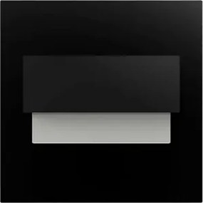 Zapuštěné schodišťové orientační svítidlo ORNO TRACO LED OR-OS-6165L6/B 12VDC, 1,5W, 30lm, 6000K, černá