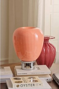 Růžová/v leskle stříbrné barvě skleněná stolní lampa (výška 34 cm) Balloon – Ellos Home