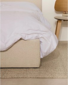 Béžová čalouněná jednolůžková postel s úložným prostorem s roštem 90x200 cm Nahiri – Kave Home