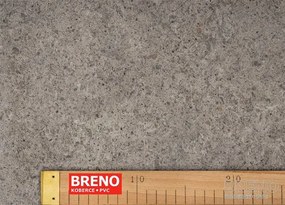 Breno PVC AMBIENT Tereza 976M – tmavě šedá dlažba, šíře 400 cm