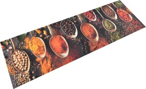 vidaXL Kuchyňský koberec omyvatelný Vaření 60 x 180 cm samet [136547] Barva: Hnědá