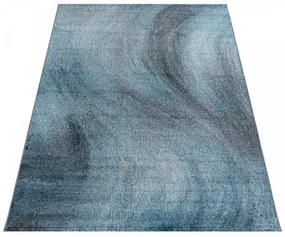 Koberec Ottawa vlny modře šedý