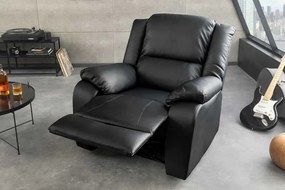 Designové křeslo Movie černá ekokůže