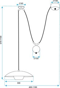 Toolight Toolight, stropní svítidlo 1xG9 APP1450-1CP, černá, OSW-03902