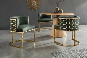 Designová jídelní židle Baldassare zelený samet