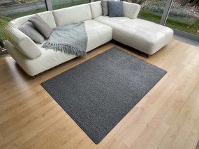 Vopi | Kusový koberec Matera antraciet - 1 m2 s obšitím