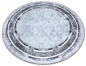 Dywany Luszczow Dětský kusový koberec MIRO 51254.802 pratelný kulatý  Mramor, řecký protiskluz, šedá / černý Rozměr koberce: 200 cm KRUH