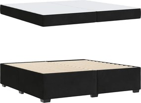 Rám postele s matrací Černá 200 x 200 cm textil 3399310