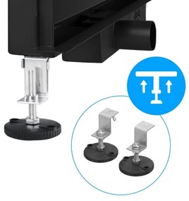 BPS-koupelny Nástěnný odtokový žlab 2in1 DL09 50 cm, černý